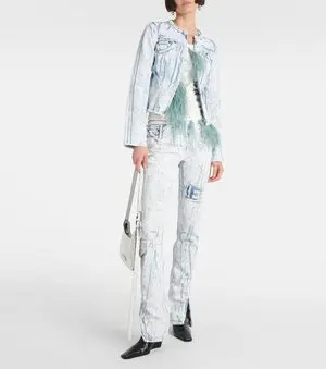 Acne Studios Printed Denim Jacket