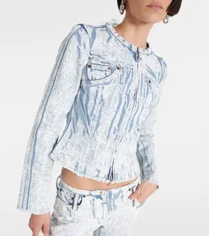 Acne Studios Printed Denim Jacket