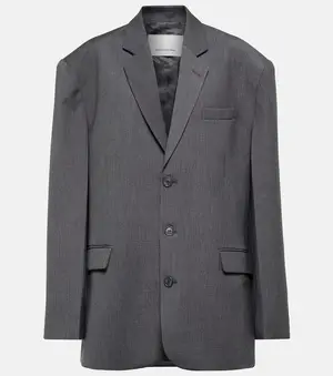 THE FRANKIE SHOP Gelso Oversized Blazer - Grey