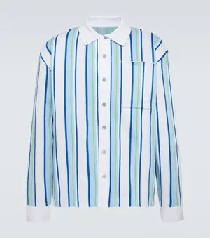 Jacquemus La Chemise Maille Polo Striped Shirt