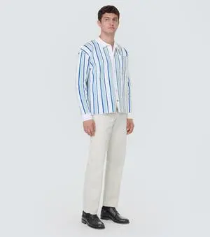 Jacquemus La Chemise Maille Polo Striped Shirt