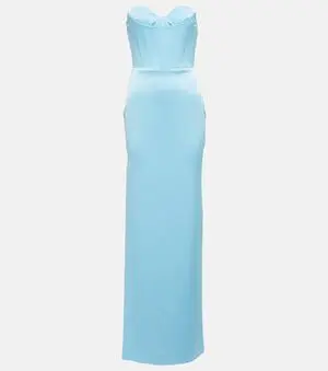 Alex Perry Honore Satin Maxi Dress