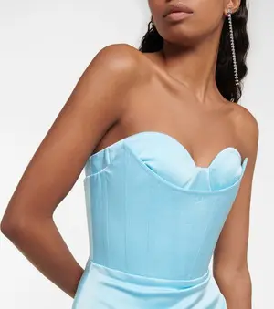 Alex Perry Honore Satin Maxi Dress