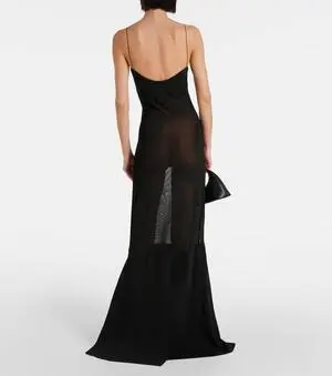 Jacquemus La Robe Fino Gown - Black