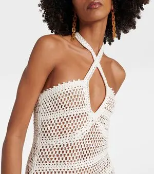 TOM FORD Halterneck Crochet Maxi Dress