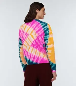 THE ELDER STATESMAN Zig-dyed Cashmere Sweater - Multicoloured