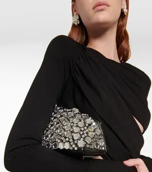 Attico Studded Leather Clutch - Multicoloured