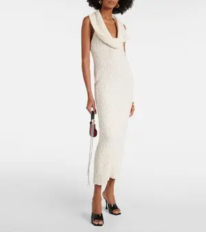 Magda Butrym Cotton-blend Bouclé Midi Dress