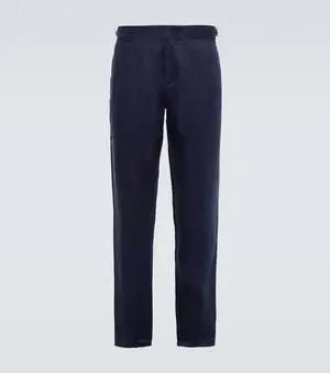 Orlebar Brown Griffon Linen Trousers - Blue
