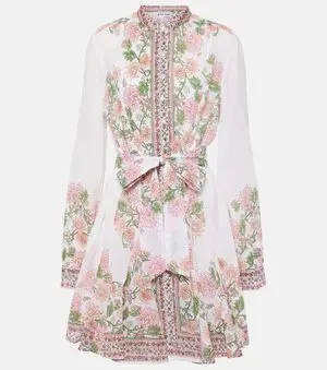 JULIET DUNN Floral Cotton Mini Dress - Multicoloured