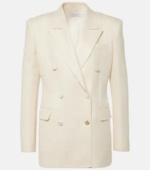 Gabriela Hearst Gavin Double-breasted Blazer - White