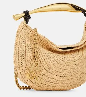 Bottega Veneta Sardine Chain Raffia-effect Tote Bag
