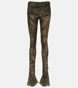 Blumarine Printed Low-rise Skinny Pants
