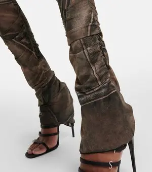 Blumarine Printed Low-rise Skinny Pants
