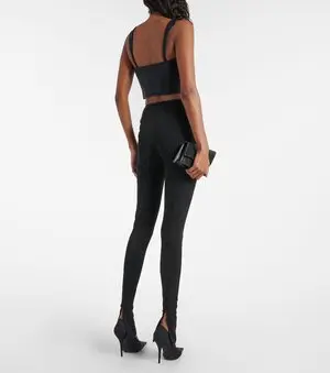 MUGLER Cutout Leggings
