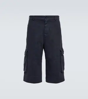 Dolce & Gabbana Cotton Cargo Shorts - Blue