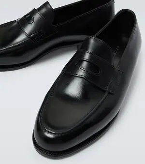 John Lobb Lopez Leather Loafers