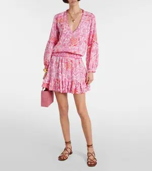 Poupette St Barth Printed Minidress