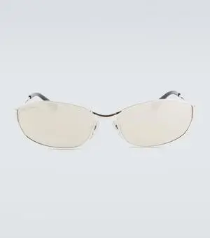 Balenciaga Mercury Oval Sunglasses - Silver