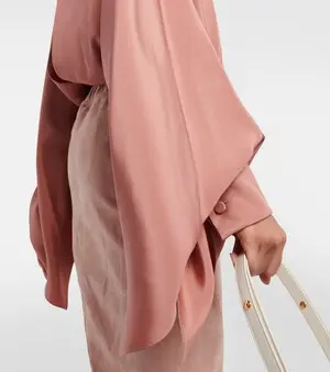 TOM FORD Cutout Silk Crepe Bodysuit