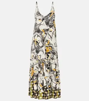 Dries Van Noten Printed Maxi Dress - Multicoloured