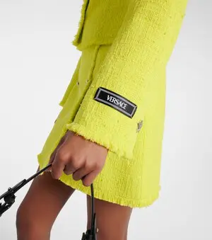 Versace Cotton-blend Bouclé Jacket