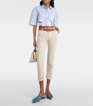 Ag Caden Mid-rise Tapered Twill Pants