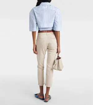 Ag Caden Mid-rise Tapered Twill Pants