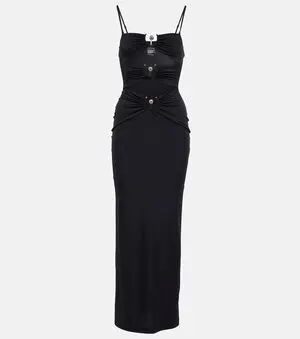 Christopher Esber Pierced Orbit Maxi Dress - Black