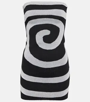 Staud Swirl Metallic Knit Minidress - Multicoloured