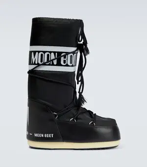 Moon Boot Icon Nylon Snow Boots - Black