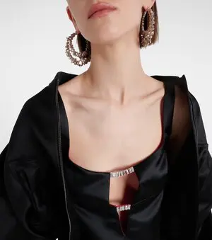 Nina Ricci Cutout Satin Mini Dress