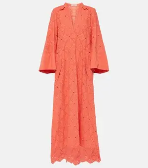 Dorothee Schumacher Broderie Anglaise Kaftan - Red