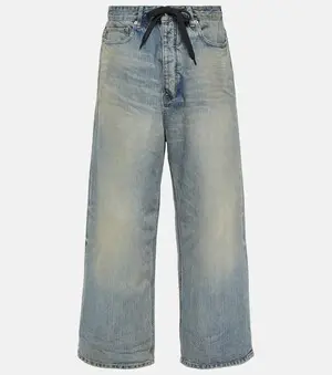 Balenciaga Mid-rise Wide-leg Jeans - Blue