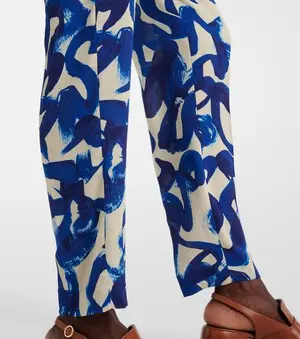 Dries Van Noten Printed Slim Trousers