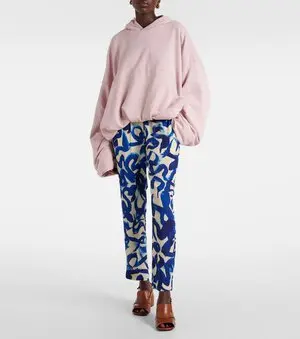 Dries Van Noten Printed Slim Trousers