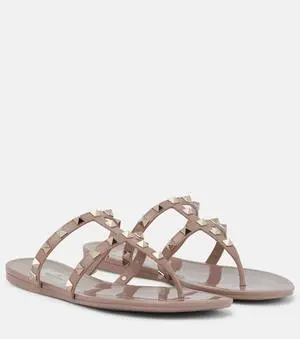 Valentino Garavani Rockstud Pvc Thong Sandals