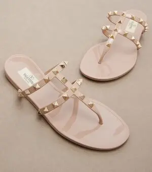 Valentino Garavani Rockstud Pvc Thong Sandals