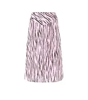 Baum Und Pferdgarten Senga Tiger-print Midi Skirt - Pink