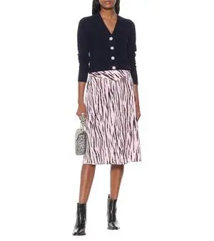 Baum Und Pferdgarten Senga Tiger-print Midi Skirt - Pink