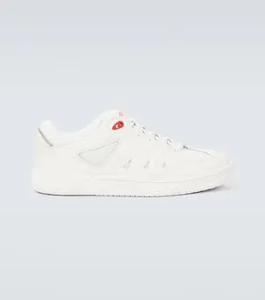 Kenzo Leather Lace-up Sneakers - White