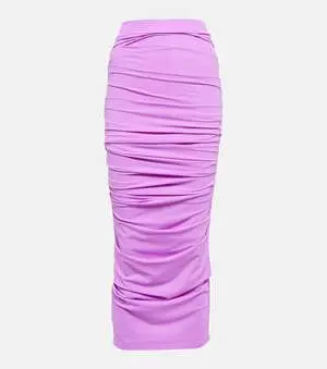 Alex Perry Regan Midi Skirt - Purple
