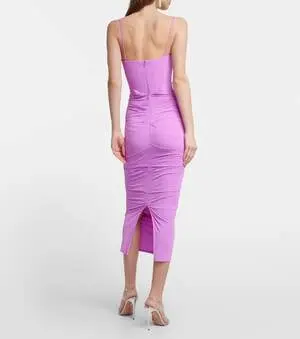 Alex Perry Regan Midi Skirt - Purple