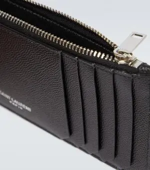 Saint Laurent Leather Id Card Case