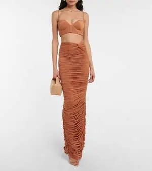 Alex Perry Preston Ruched Top