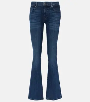 7 For All Mankind Mid-rise Bootcut Jeans - Blue