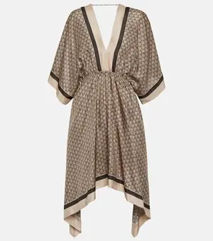 Brunello Cucinelli Printed Silk Kaftan - Multicoloured