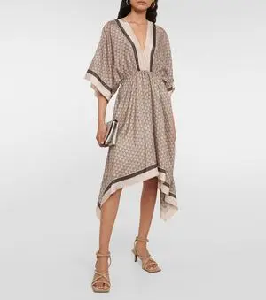 Brunello Cucinelli Printed Silk Kaftan