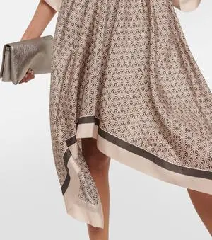 Brunello Cucinelli Printed Silk Kaftan