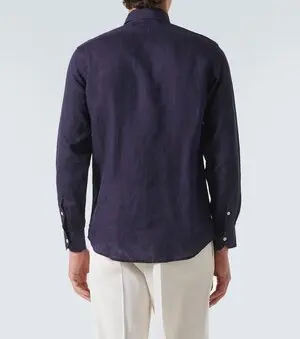 Frescobol Carioca Long-sleeved Linen Shirt